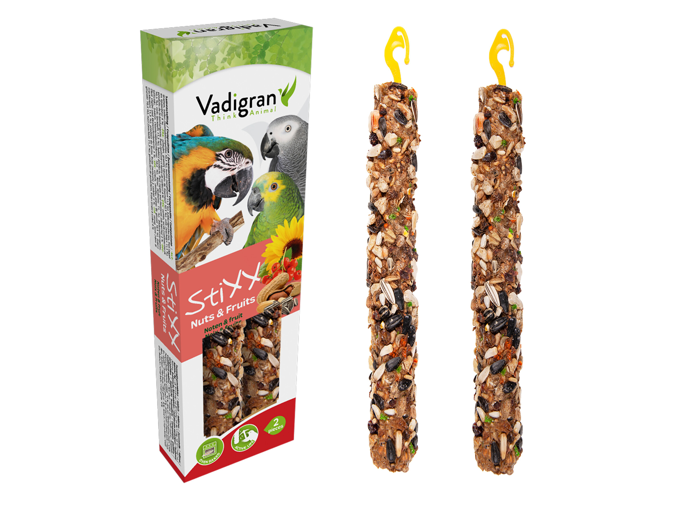 Snack Vadigran bird - Snacks - BirdsStixx parrots Nuts&fruit 150g (2 ...