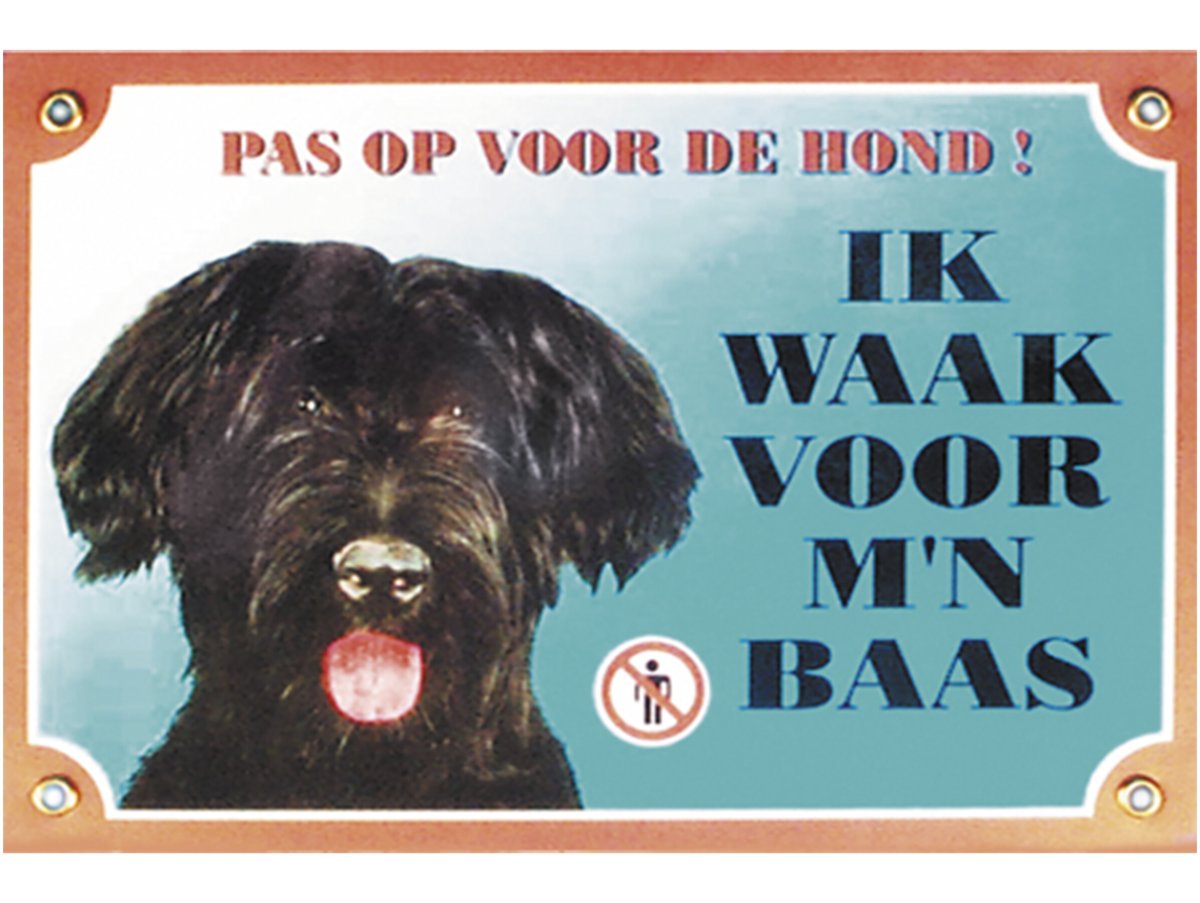 Warning signs dog - Decoration - DogWarning sign Bouvier des Flandres ...