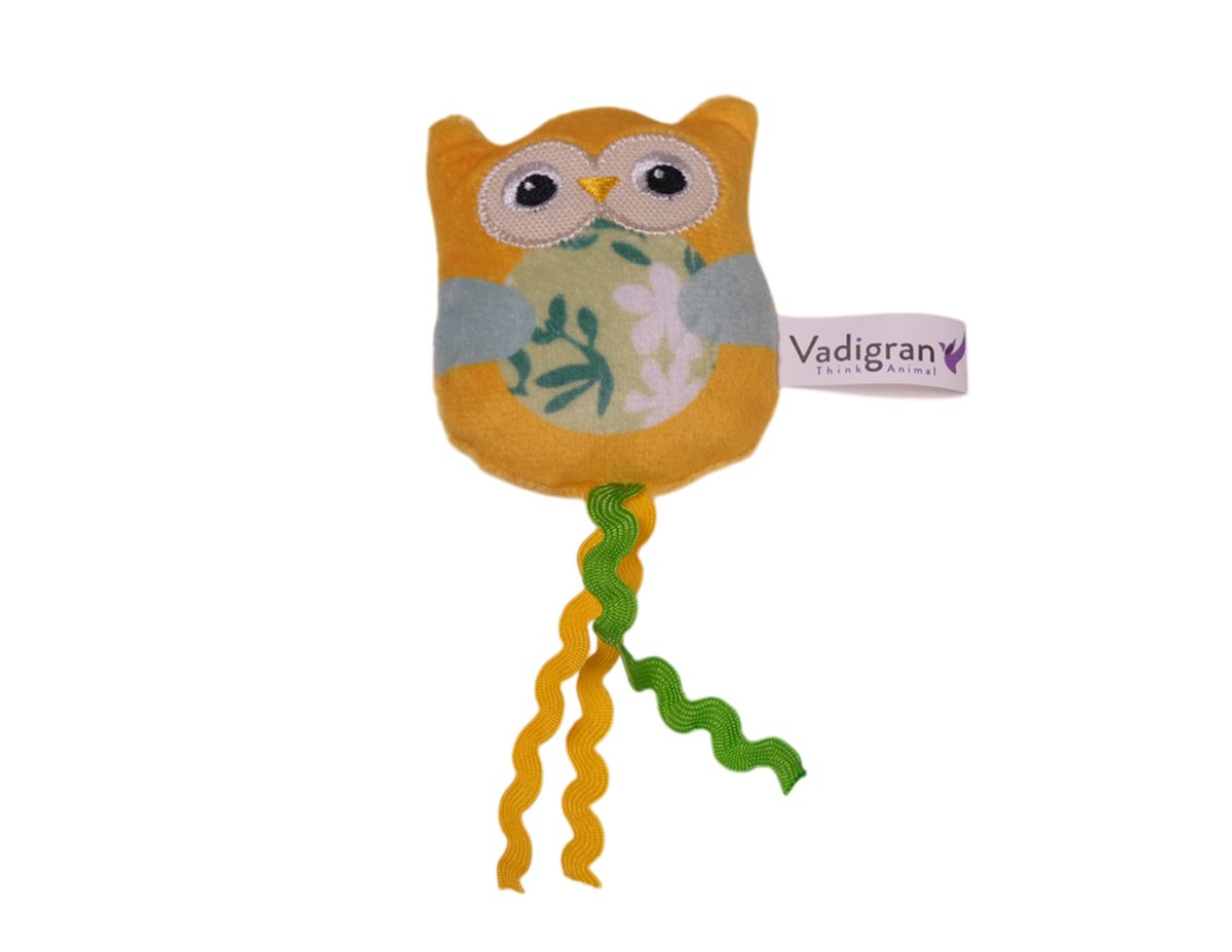 Cat toys - Toys - CatCat toy Poppy Owl with catnip 7,8cm - Vadigran