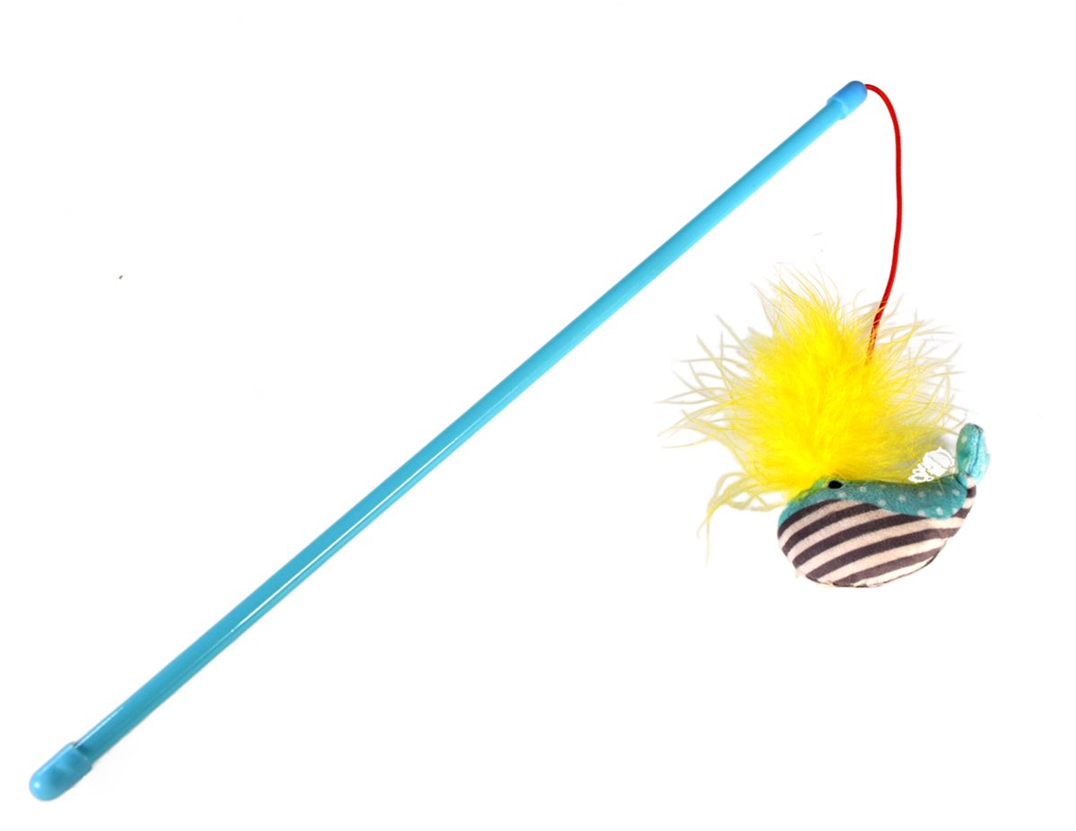 Speelgoed kat - Speelgoed - KatSpeelgoed kat Bowi hengel vis 40cm ...