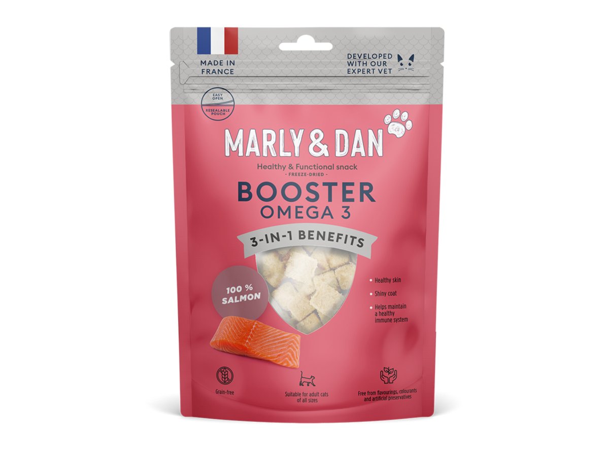 Marly & Dan Snacks cat - Food - CatFreeze-Dried Booster Omega 3 Cat 50g ...